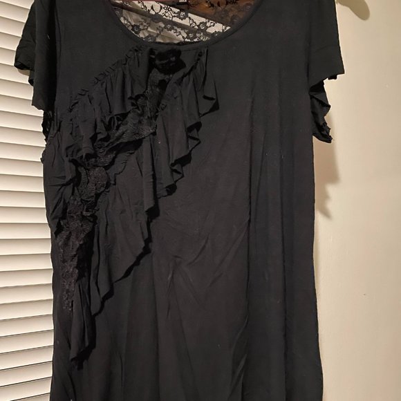AB Studio | Tops | Ab Studio Black Shirt | Poshmark